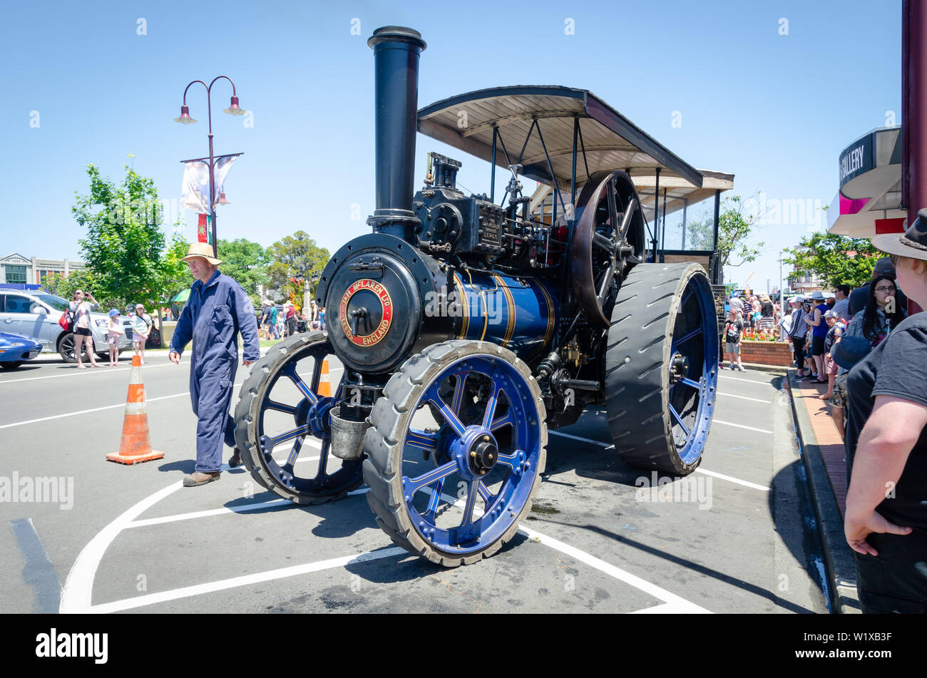 Steam Traction Engine at Feilding, Manawatu, North Island, New Zealand ...