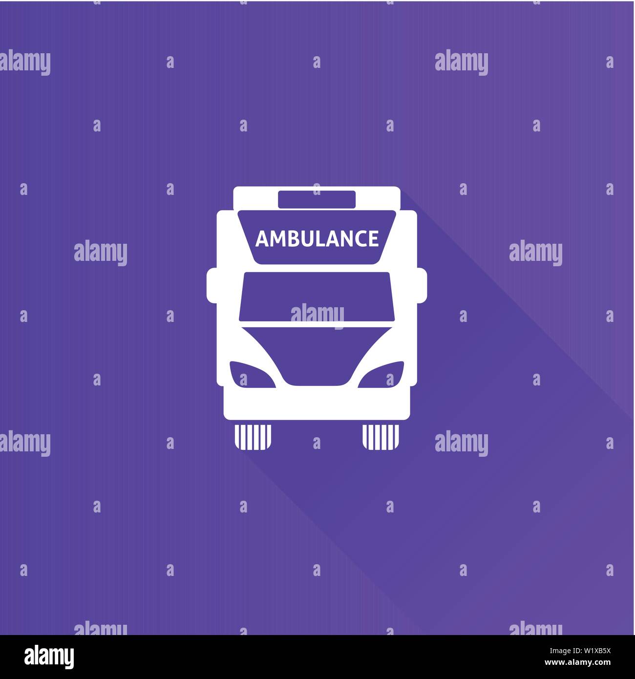 Ambulance icon in Metro user interface color style. Medical help ...