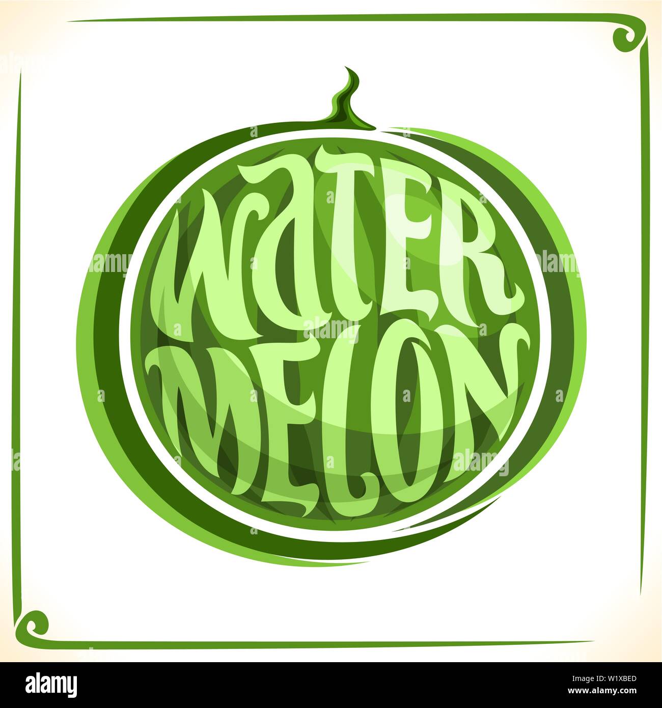 Vector logo for Watermelon Stock Vector Image & Art - Alamy