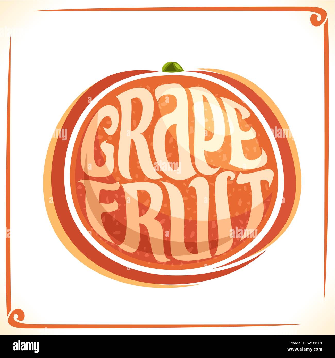 Vector logo for Grapefruit Stock Vector Image & Art - Alamy