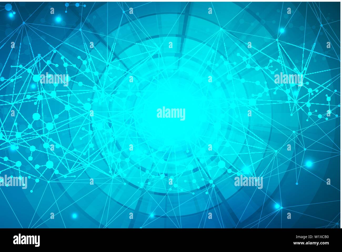 Big Data Visualization Background. Modern futuristic virtual abstract background. Science ...