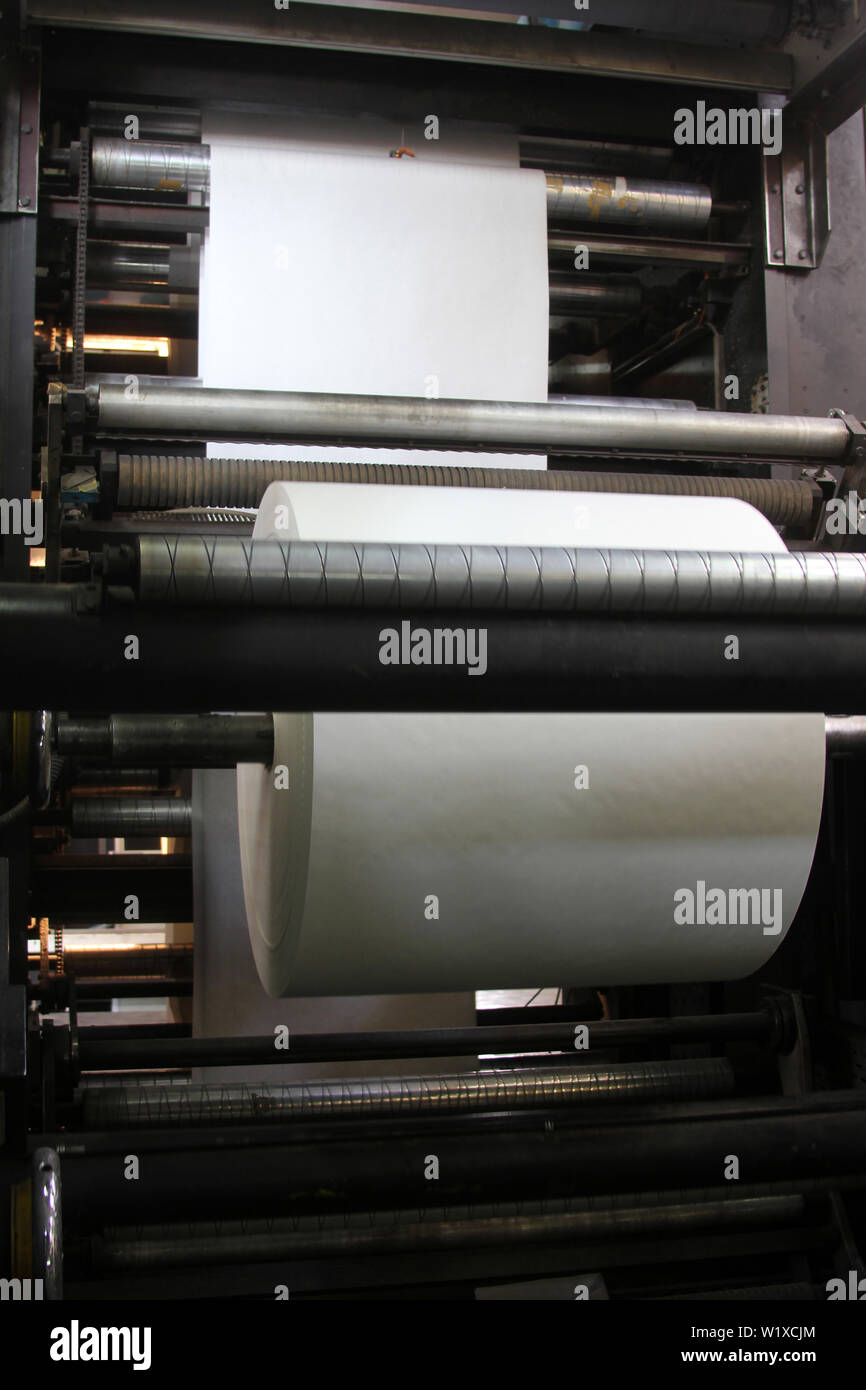 Roll Paper Factory Stock Photo - Alamy