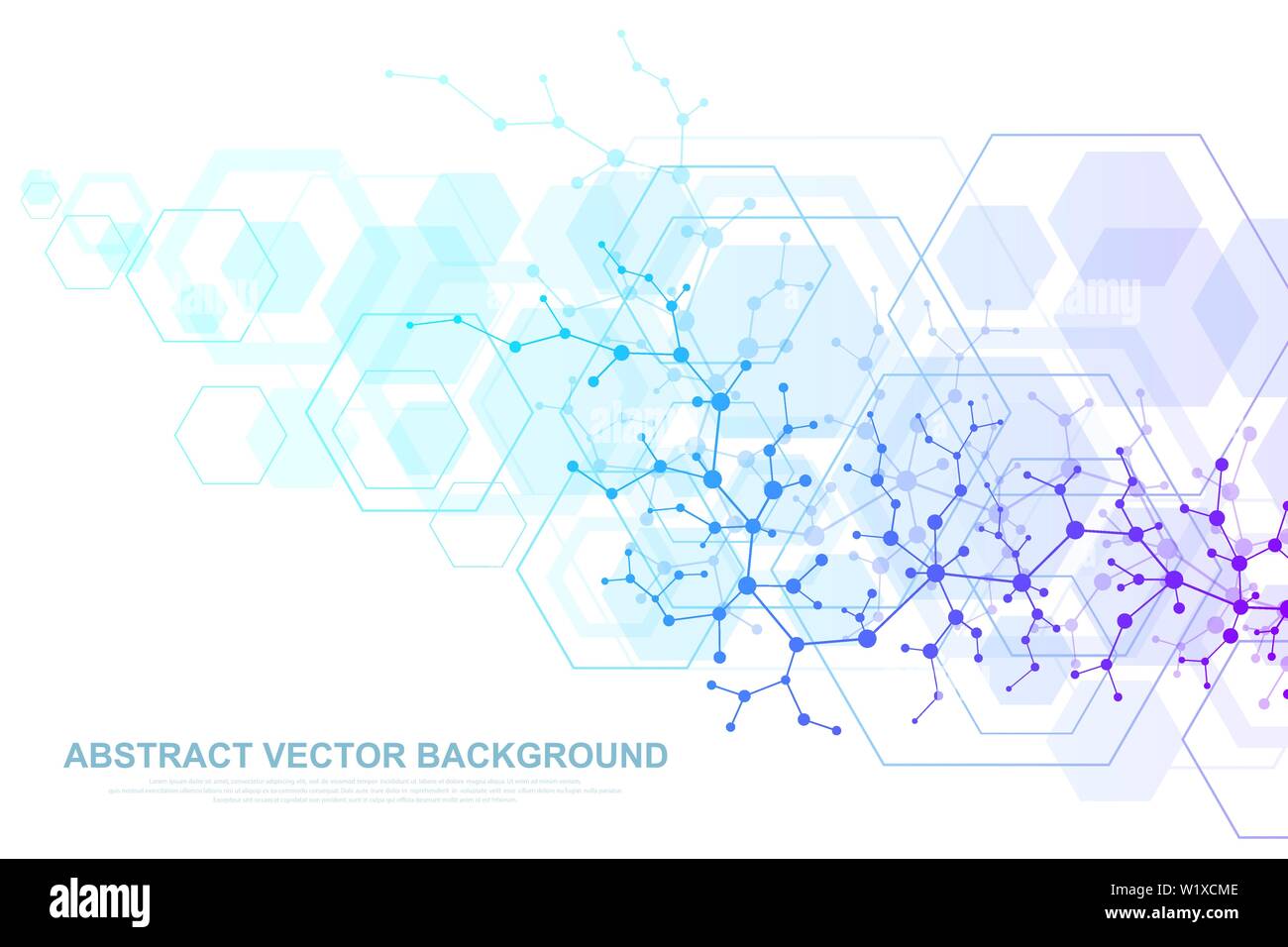 Scientific molecule background for medicine, science, technology ...
