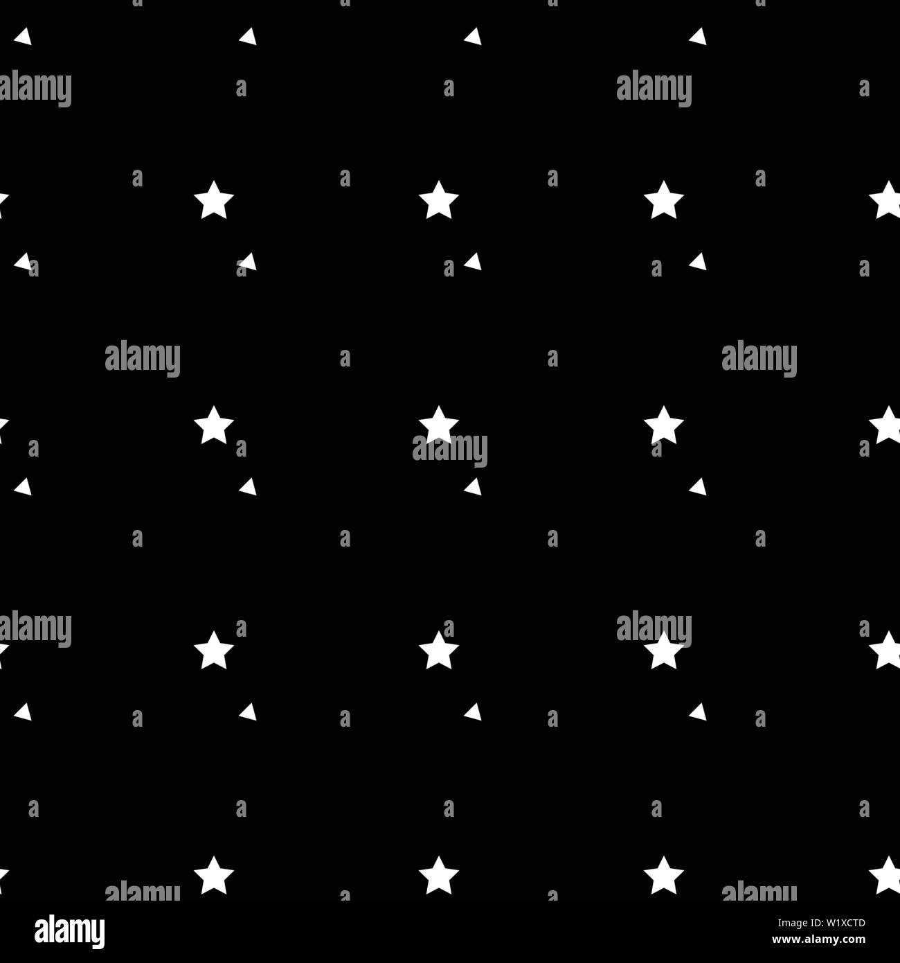 Hand drawn vector seamless star pattern Stock Vector Image & Art - Alamy
