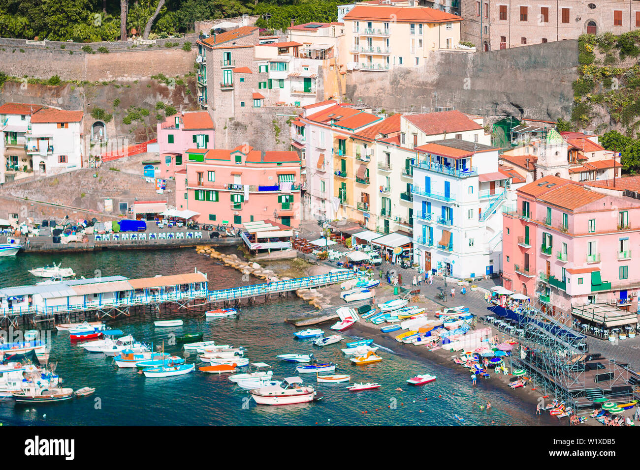 Aerial view of Sorrento city, Amalfi coast, Italy Stock Photo - Alamy
