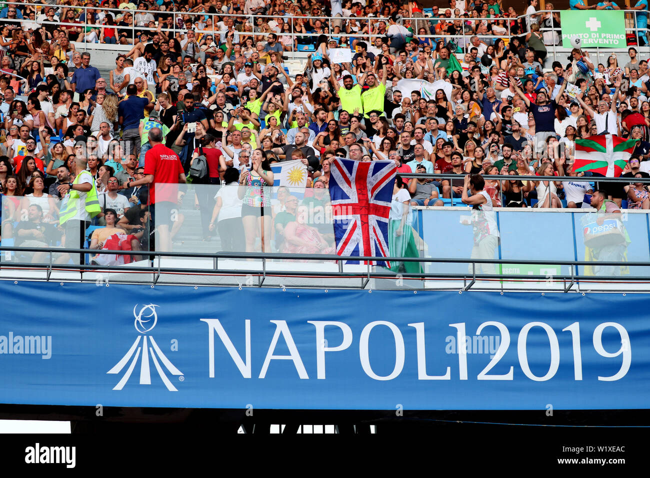 Naples 03-07-2019 San Paolo stadium opening ceremony of the Universiade ...