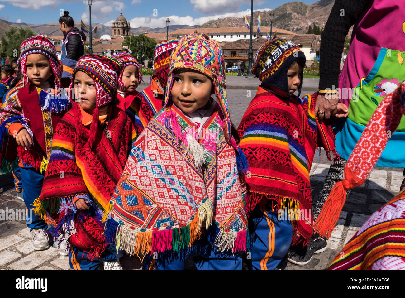 Perù, Cusco, children Stock Photo - Alamy
