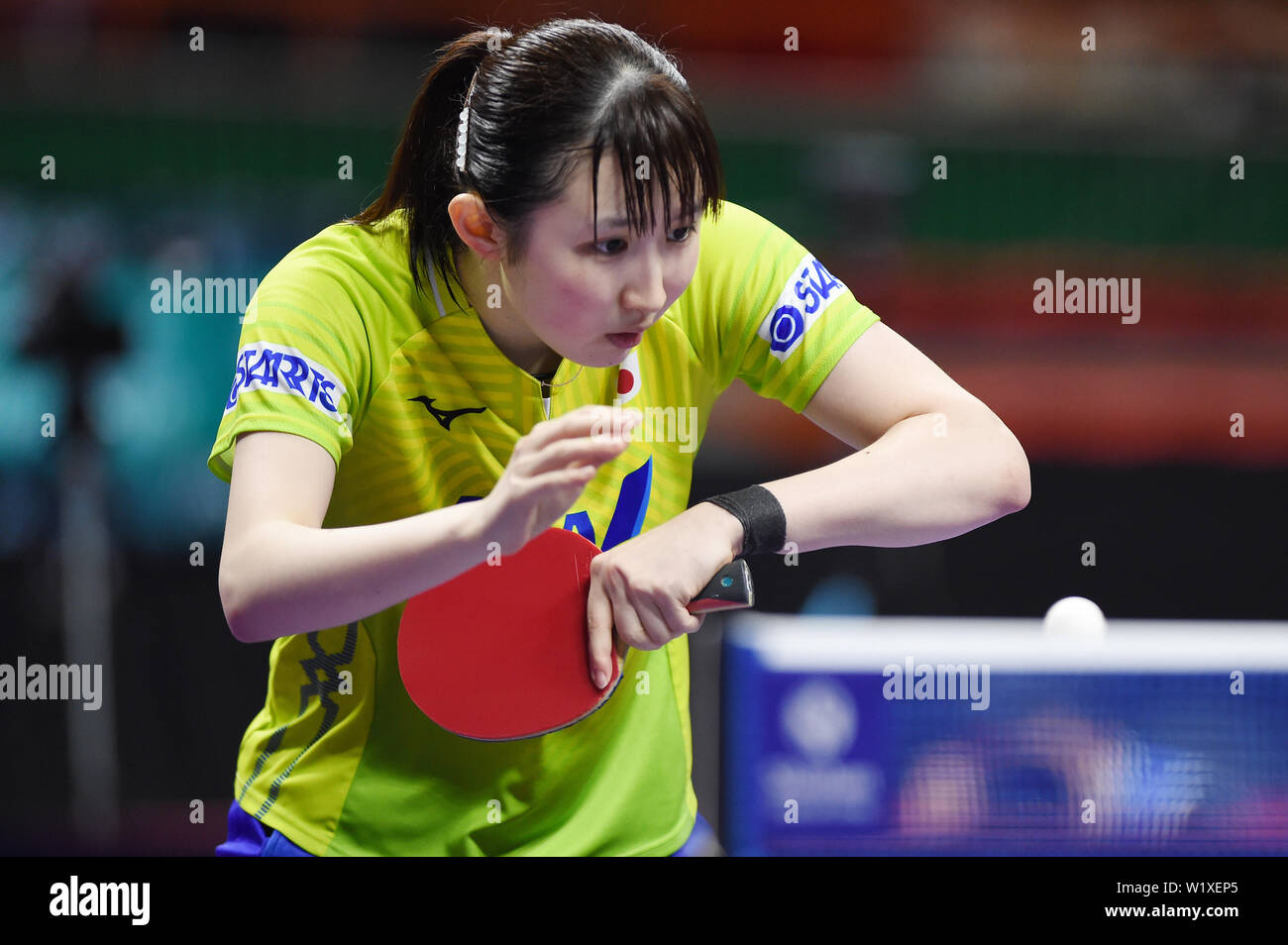 Busan, South Korea. 4th July, 2019. Hina Hayata (JPN) Table Tennis ...