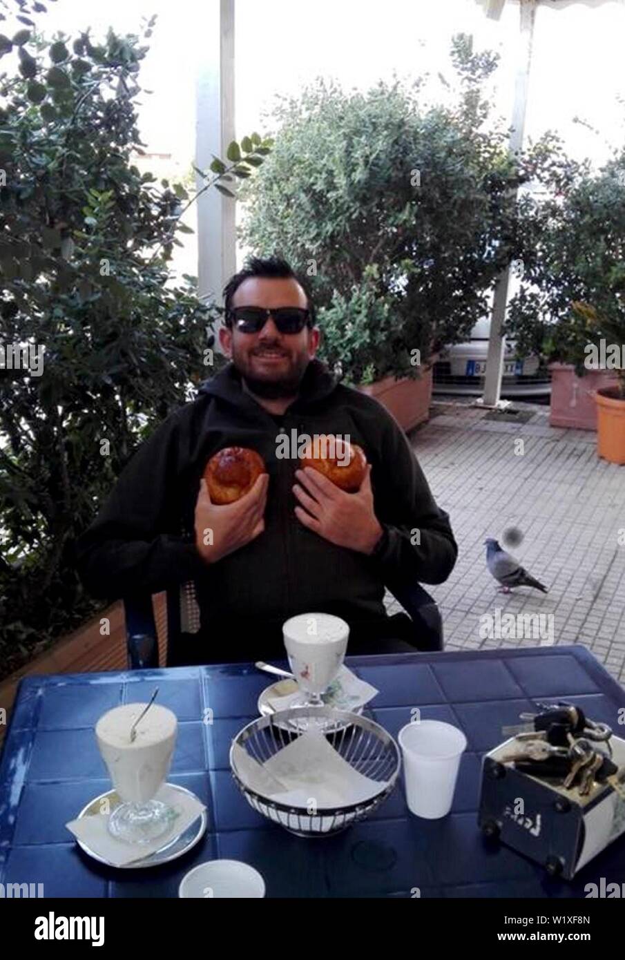 Photo by Massimo Imbesi, a young hiker who died following the Stromboli ...