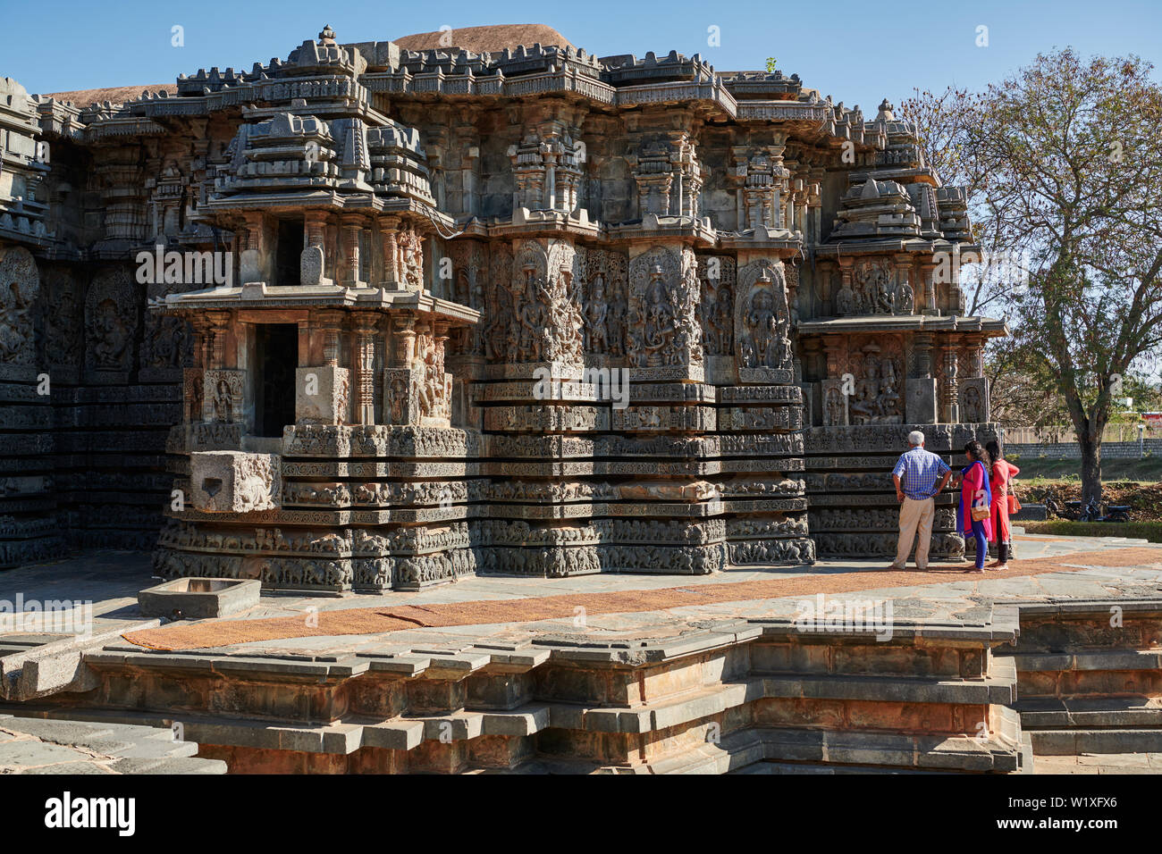 stone carvings on Halebid Hoysaleswara Jain temple, Dwarasamudra ...