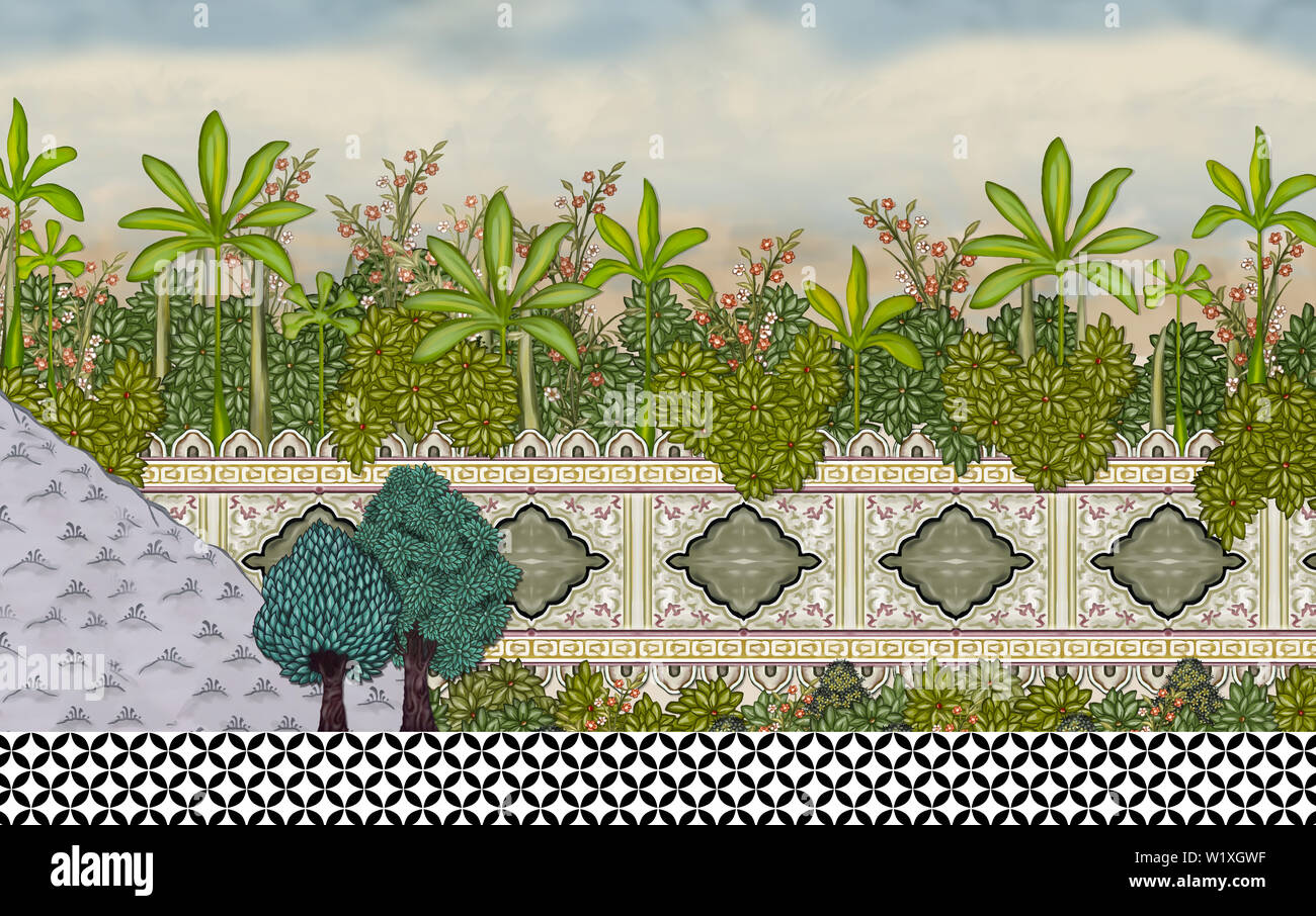 Mughal miniature tree hi-res stock photography and images - Alamy