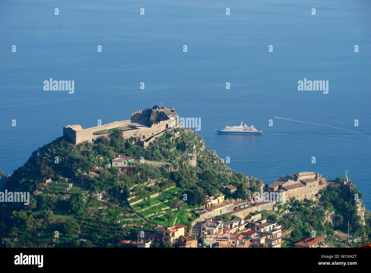 Castelmola sicilia is italy hi-res stock photography and images - Alamy