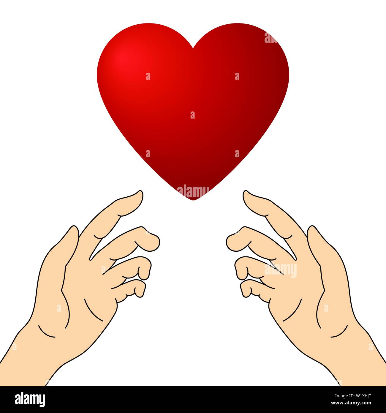 Concept of Charity and Donation. Hands Give Love. Give and share your ...