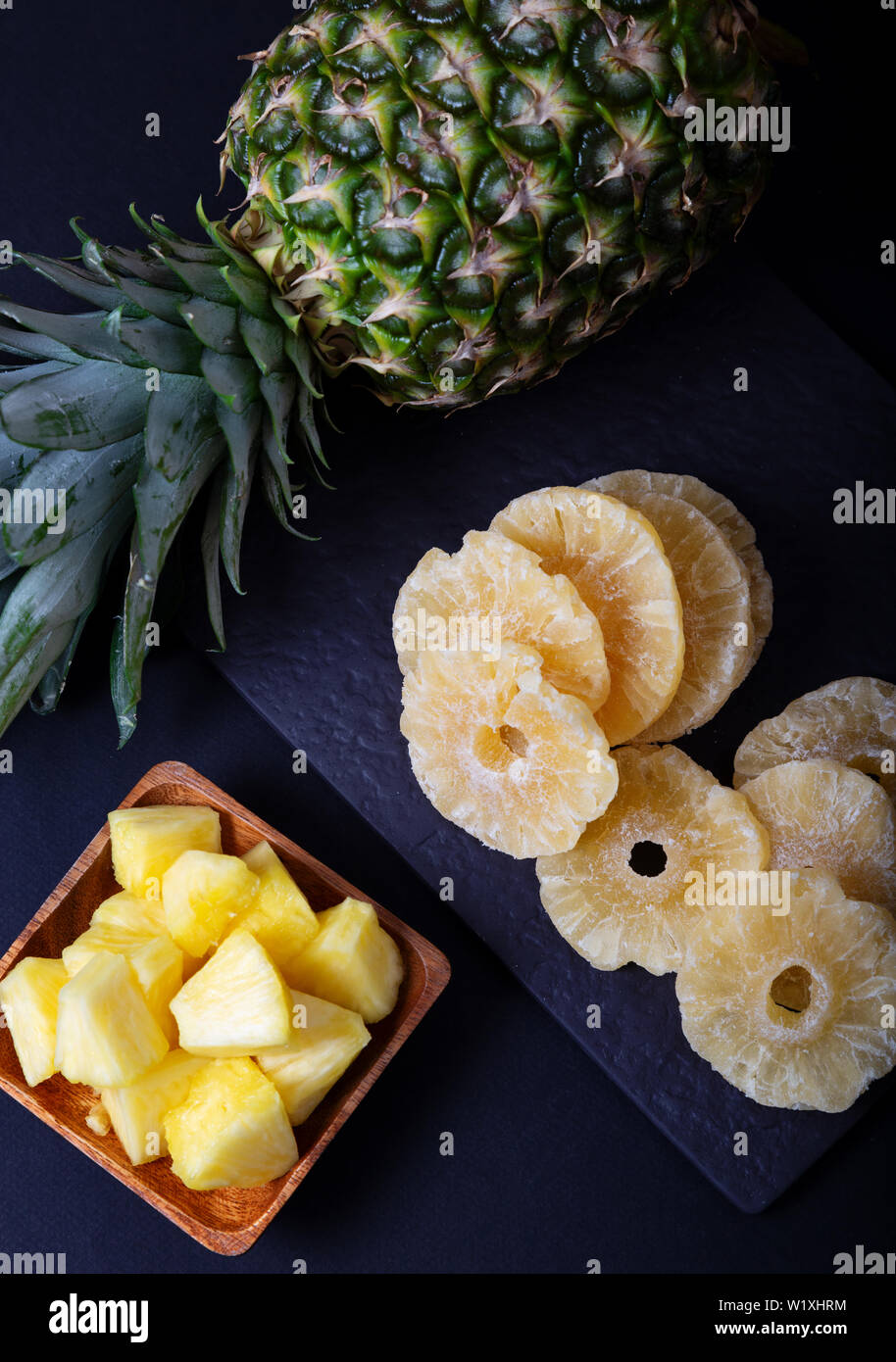 Natural dried organic pineapple hi-res stock photography and images - Alamy