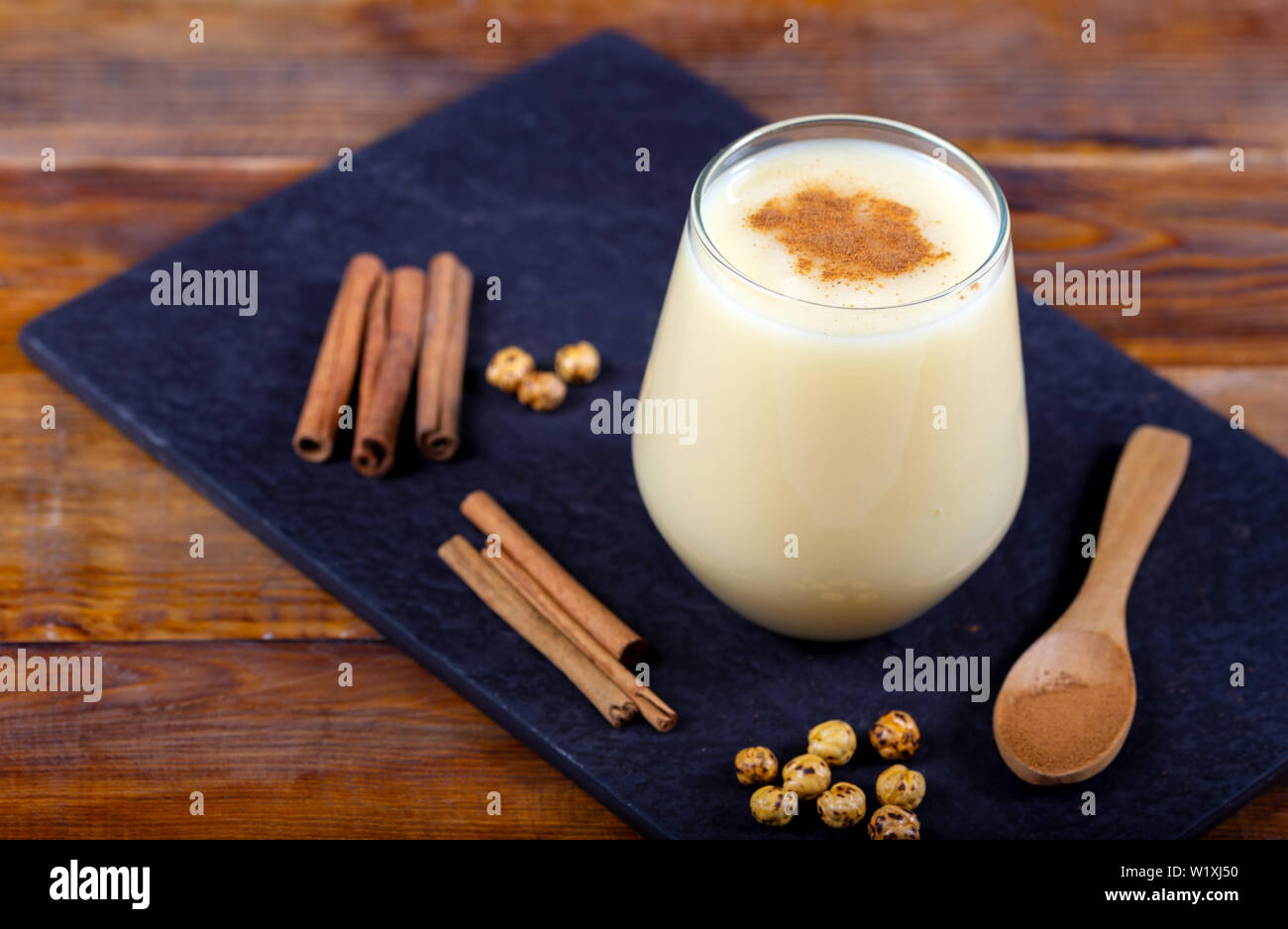 Boza or Bosa, traditional Turkish drink with roasted chickpea Stock ...