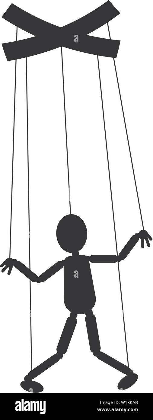 Puppet icon. The concept of management, manipulation. Vector ...