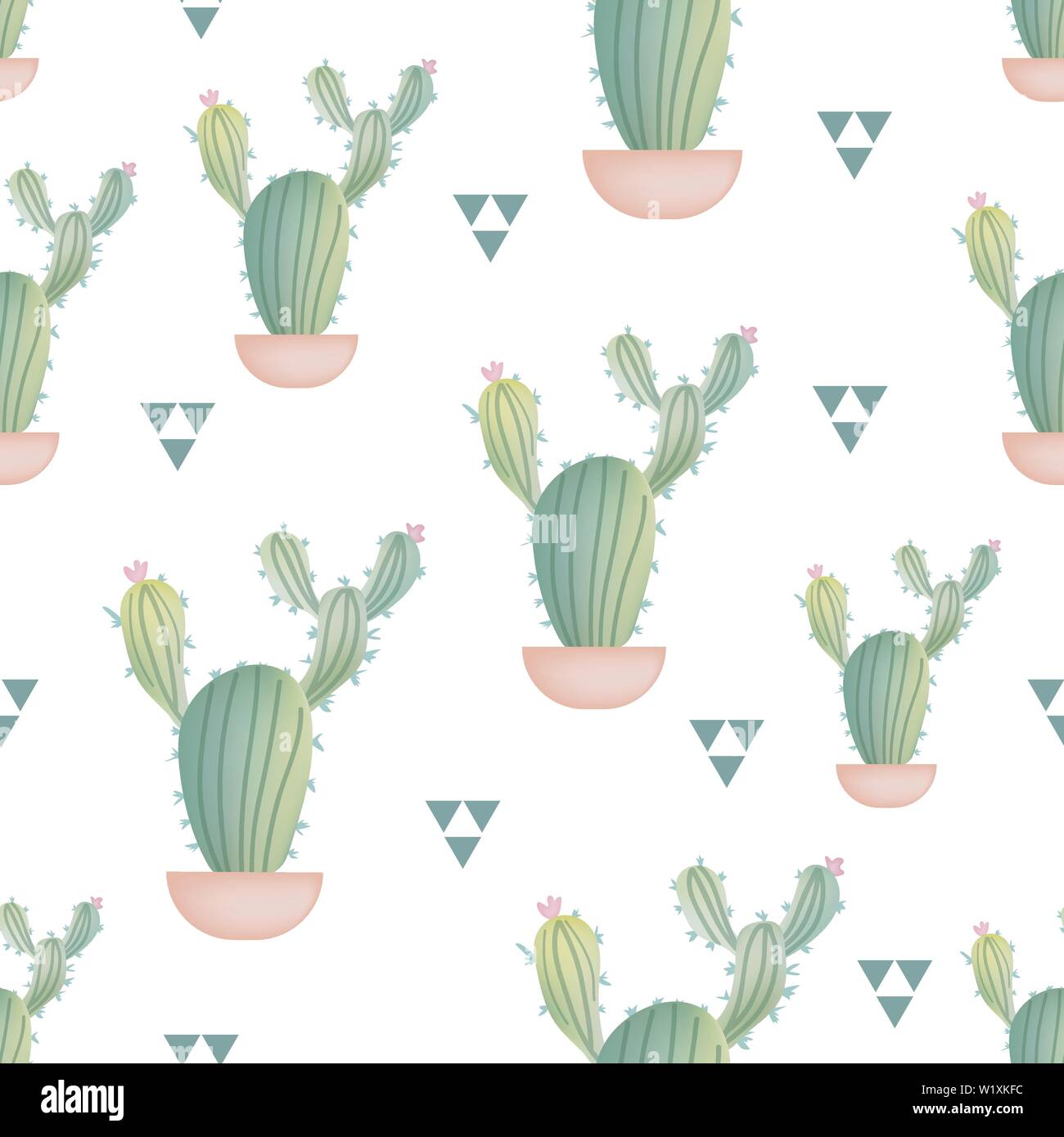 Seamless repeating pattern succulent plant hi-res stock photography and ...