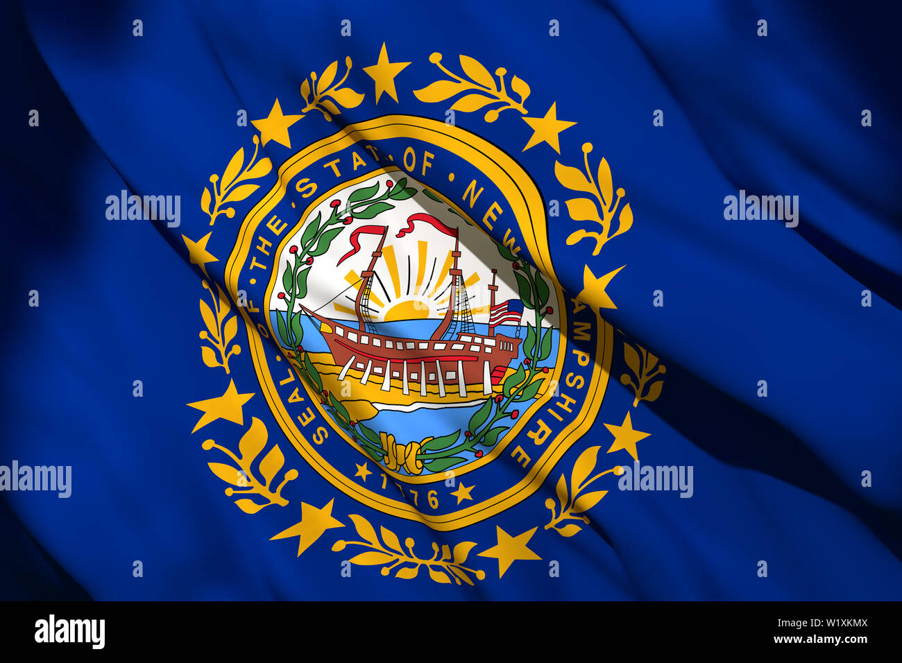 New hampshire state flag hi-res stock photography and images - Alamy