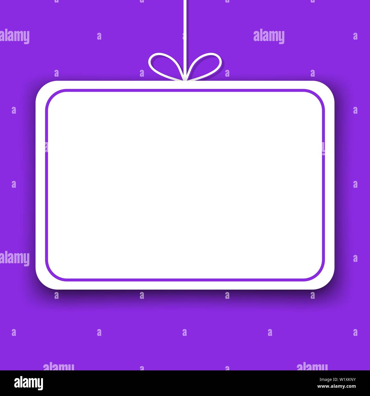 Mockup. Rectangle paper template with space for text isolated on proton ...