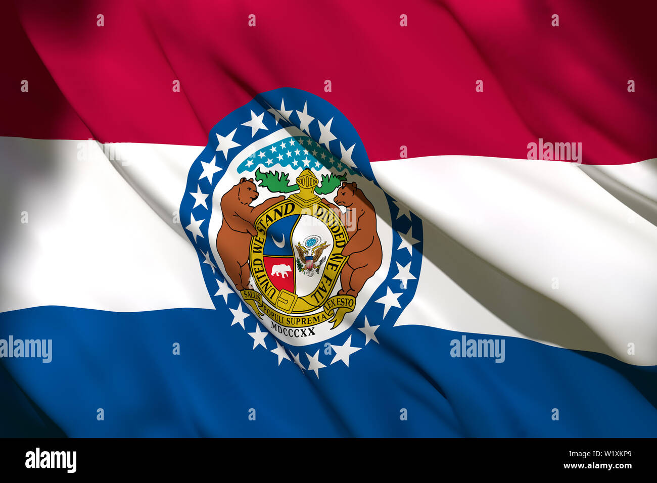 Missourian city flag hi-res stock photography and images - Alamy