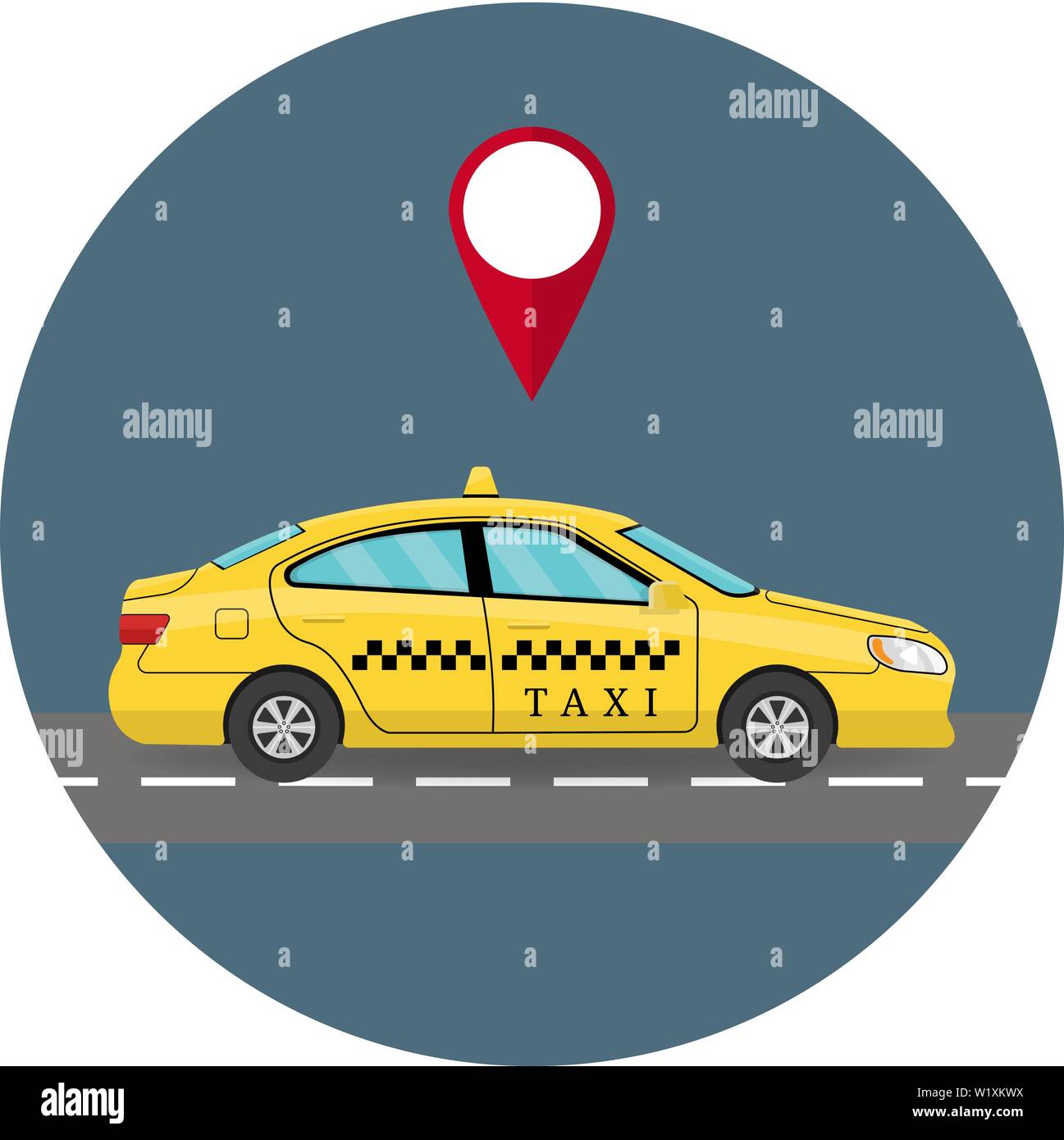 Road car ad icon Stock Vector Images - Alamy