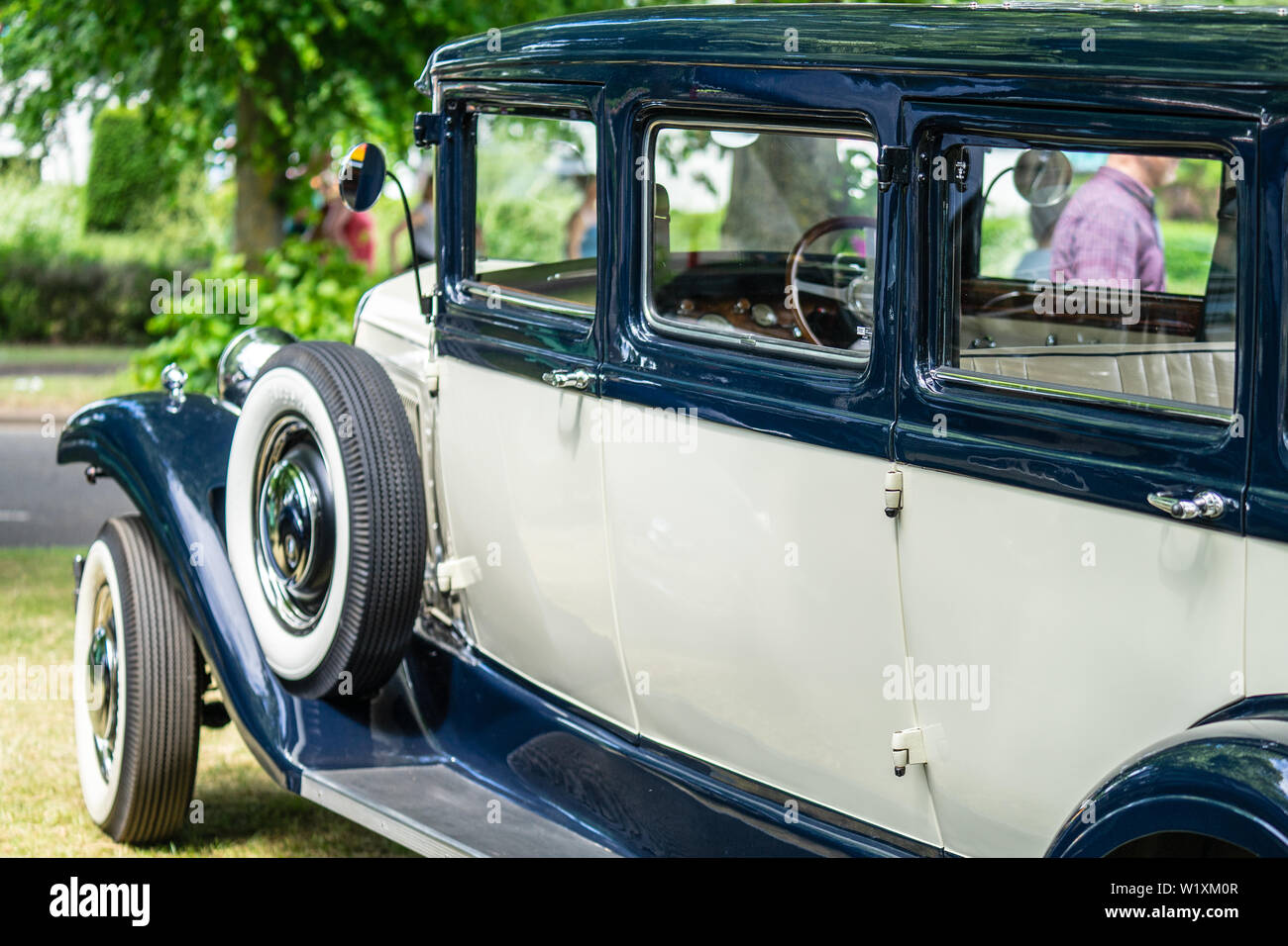 Bedford, Bedfordshire, UK June 2 2019. Fragment of 1930 s Style Ford ...