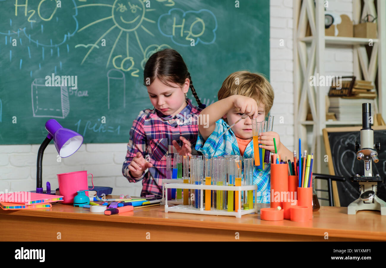 children making science experiments. Education. Science and education ...