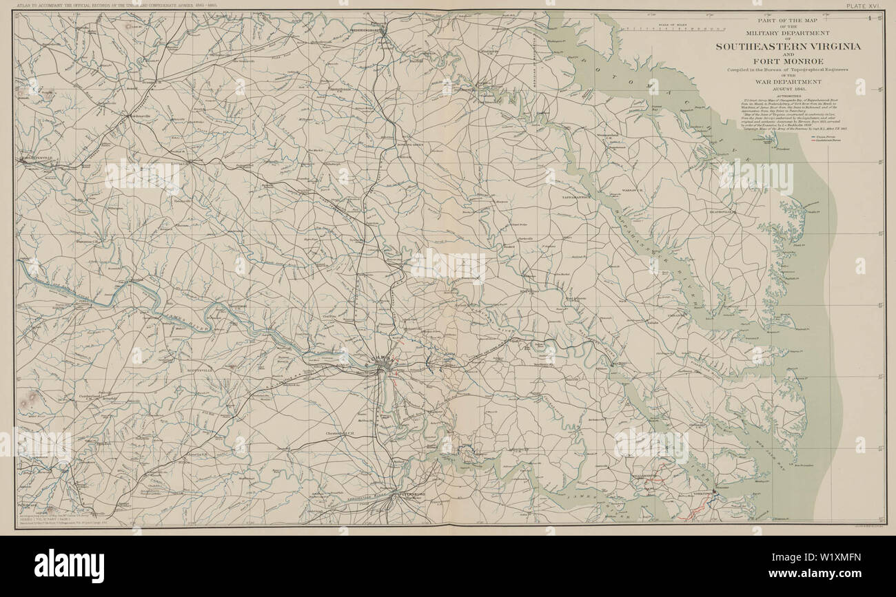 Southeastern Virginia With Cities Map