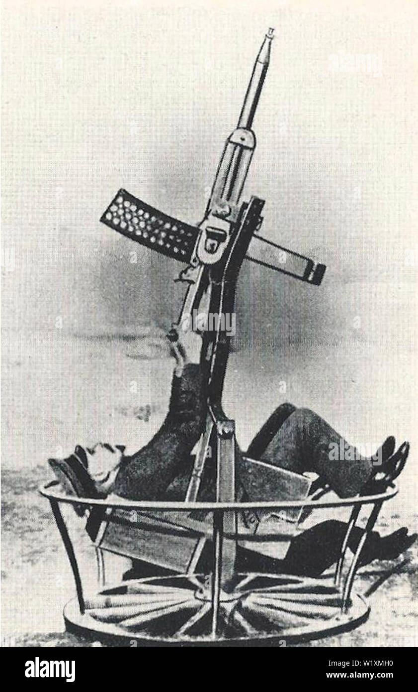20 mm Becker-Oerlikon Model 1917 AA-Gun Stock Photo - Alamy