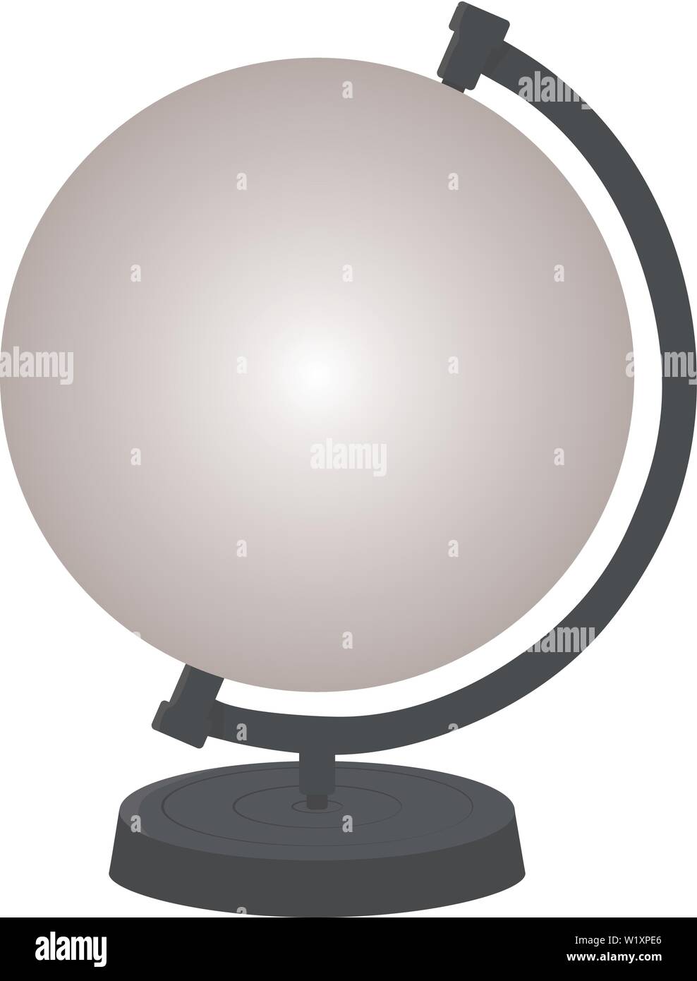 Mockup Stand for Earth Globe isolated on white background. Vector ...