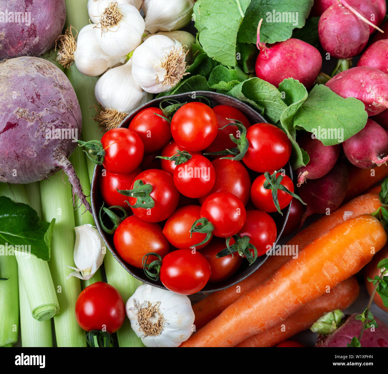 Raw vegetables, background Stock Photo - Alamy