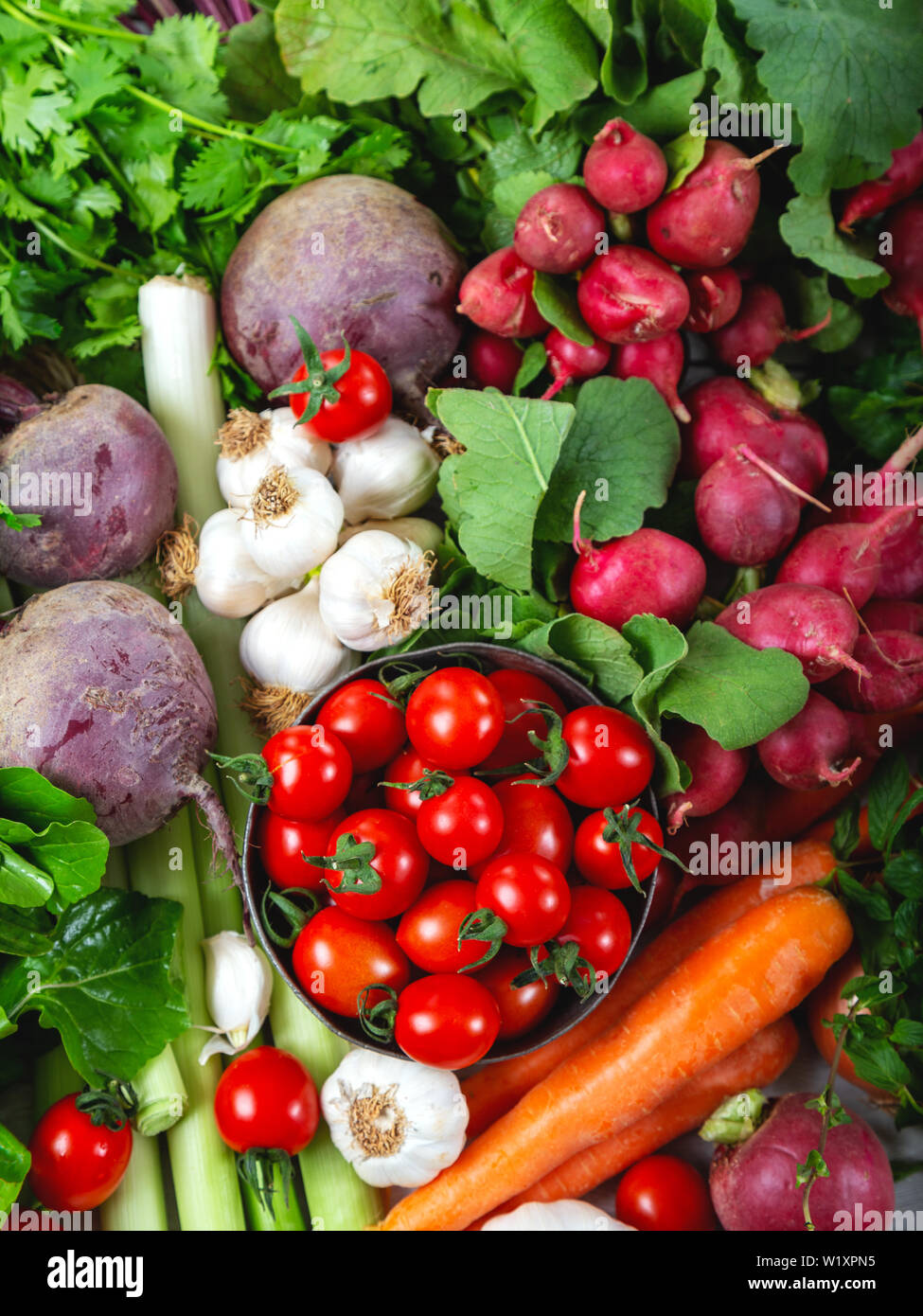 Raw vegetables, background Stock Photo - Alamy