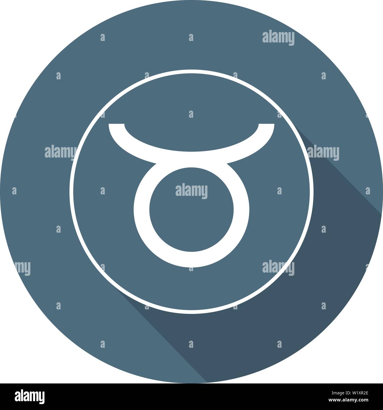Taurus Icon. Vector Astrological, Horoscope Sign. Zodiac Symbol. Air ...