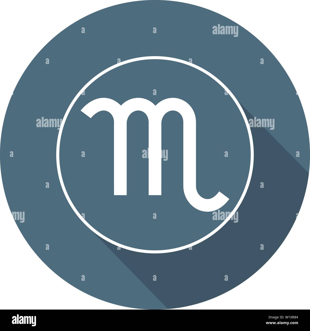 Scorpio Icon. Vector Astrological, Horoscope Sign. Zodiac Symbol. Air ...