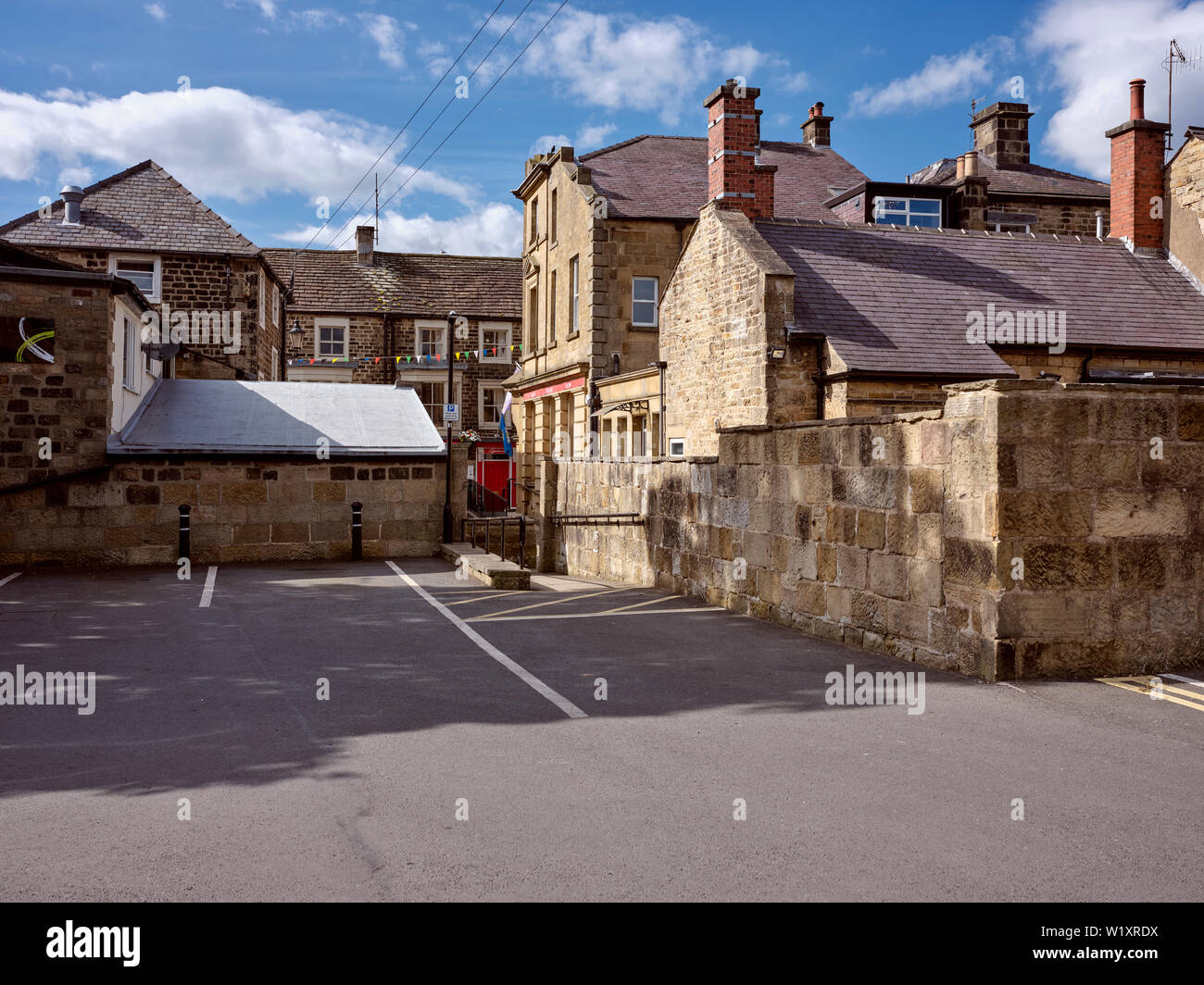 Old HSBC Bank building and car park.Images around Pateley Bridge. 03/07 ...