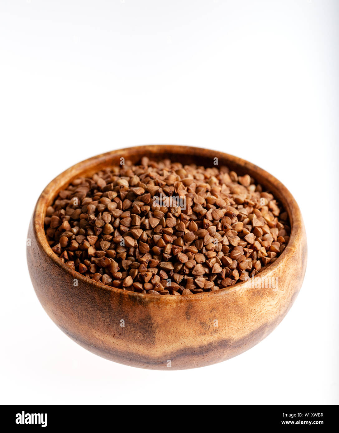 Raw buckwheat grains in brown hi-res stock photography and images - Alamy