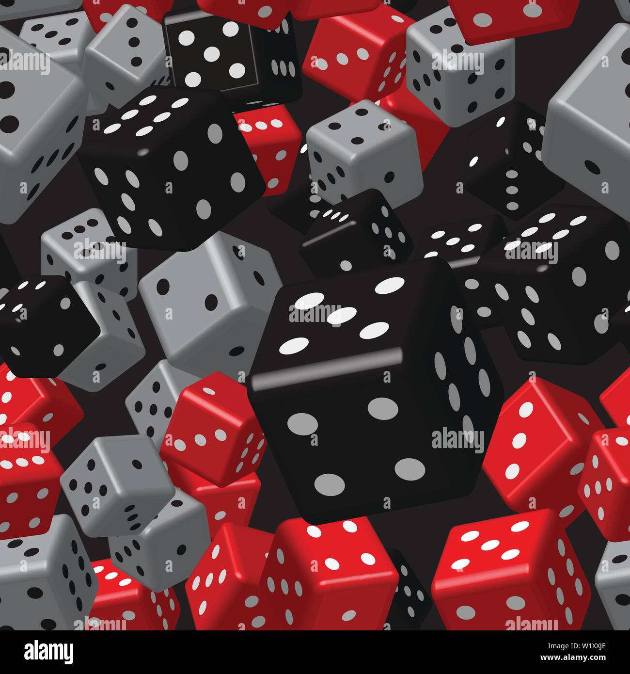 Cube 3d white gray background Stock Vector Images - Alamy