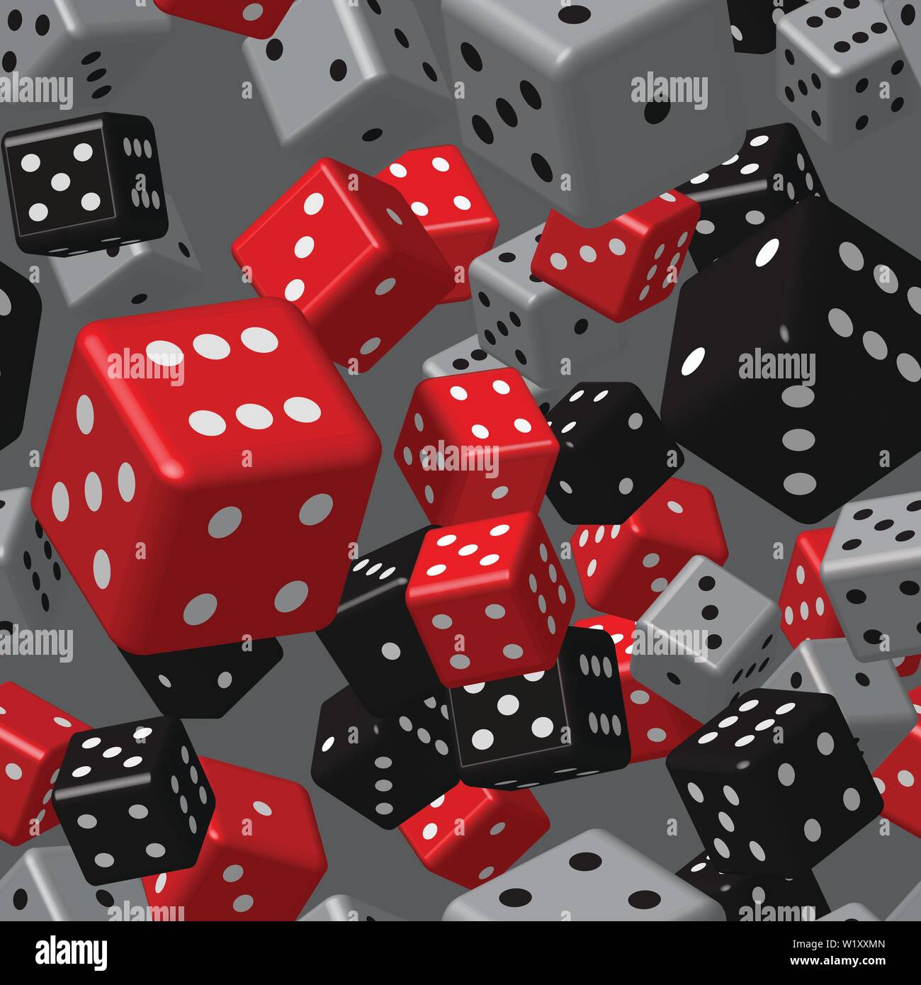 Cube 3d white gray background Stock Vector Images - Alamy