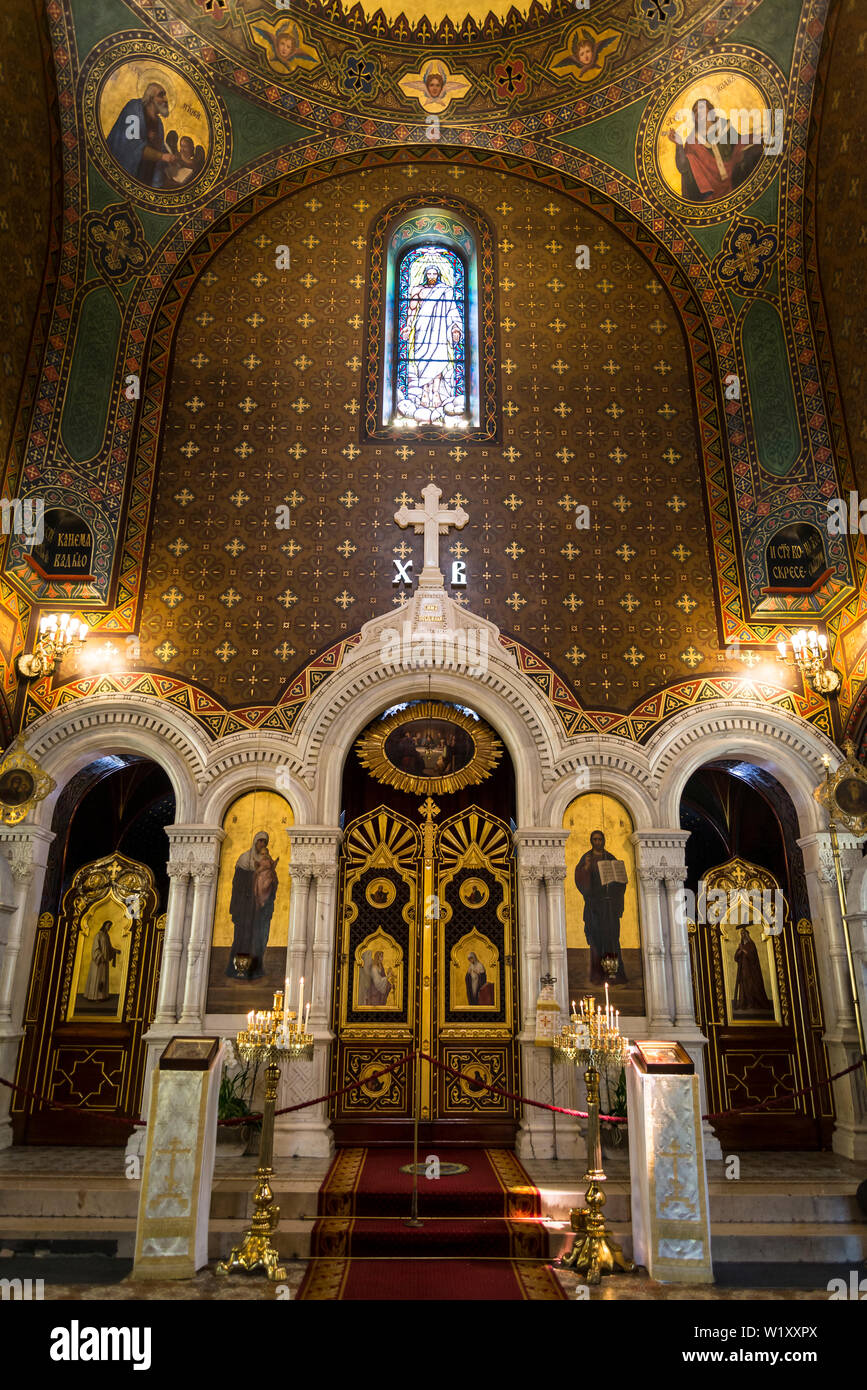 Russian orthodox church, built in 19th century, Geneva, Switzerland ...