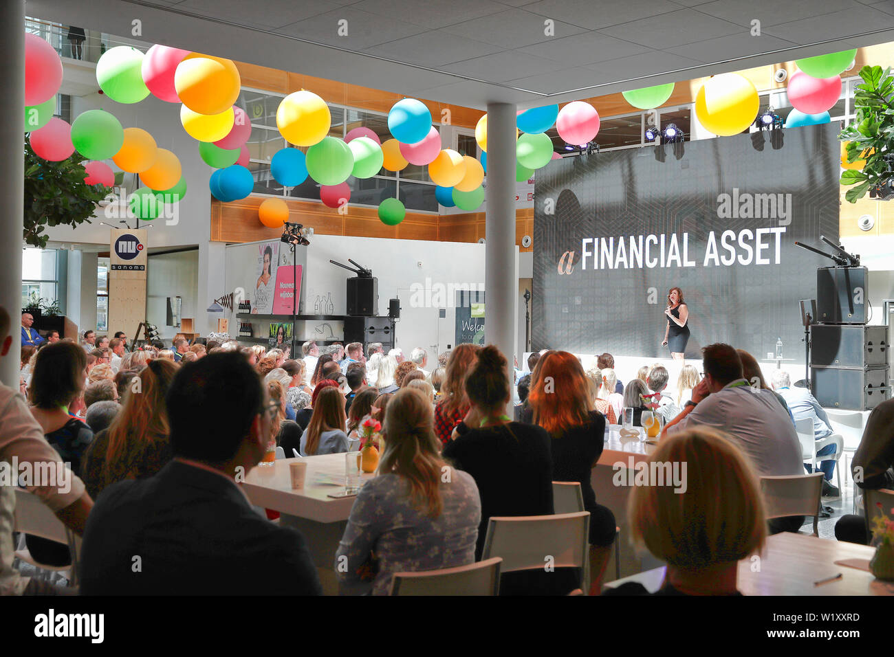 HOOFDDORP, 04-07-2019, Head Office Sanoma, Media Summer Session. Main ...