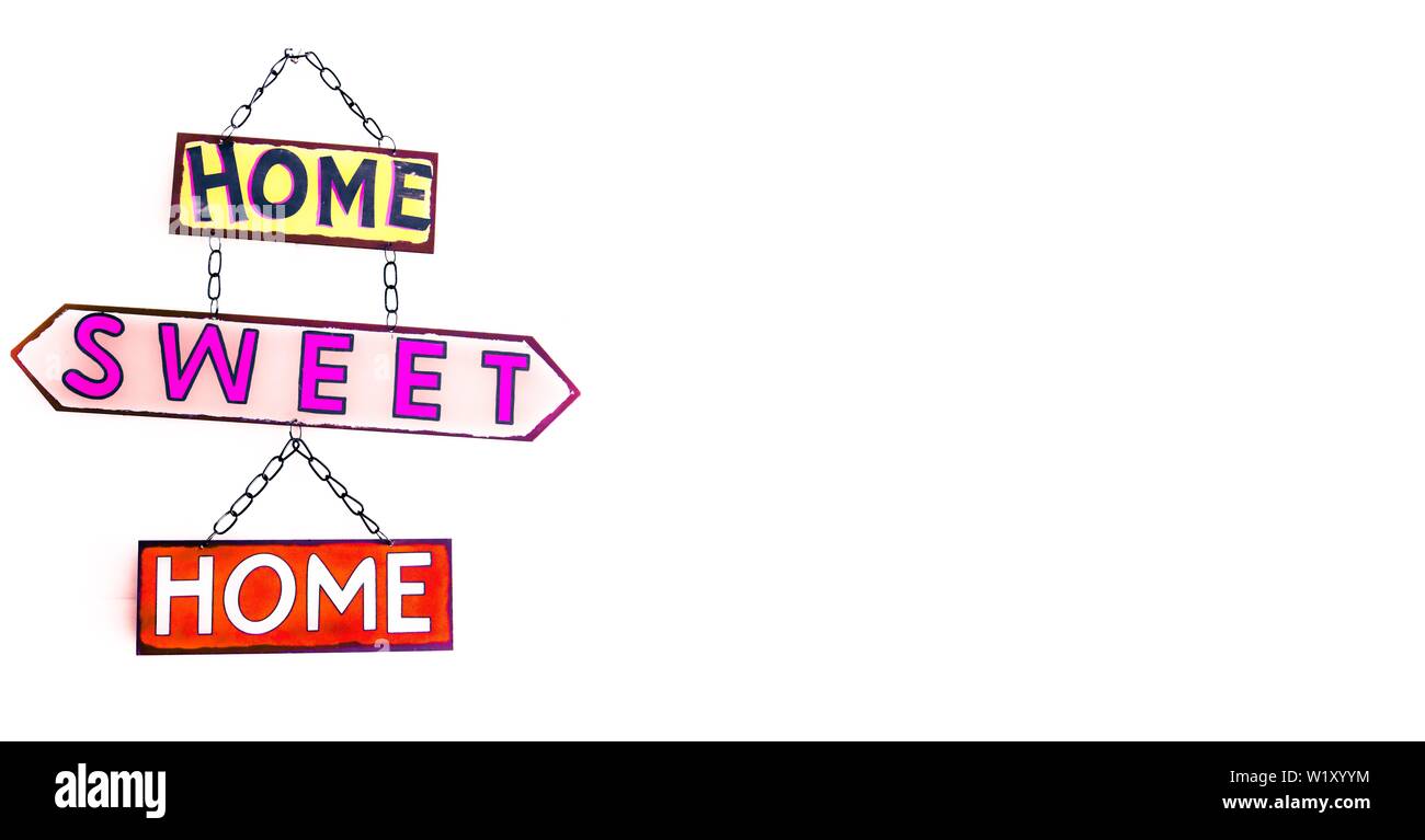 Home sweet type design Cut Out Stock Images & Pictures - Alamy