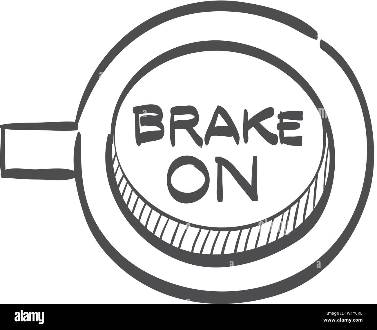 Car hand brake Black and White Stock Photos & Images - Alamy