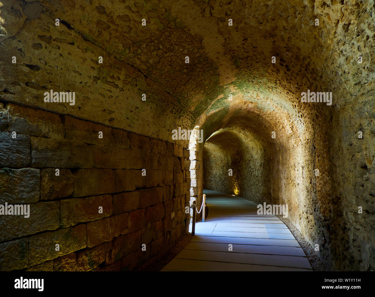 The large distribution gallery, covered by circular barrel vaulting ...