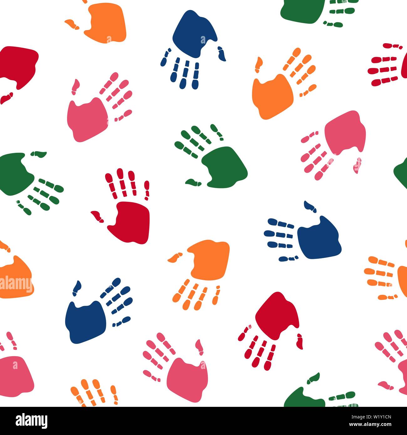 Children Handprints Background