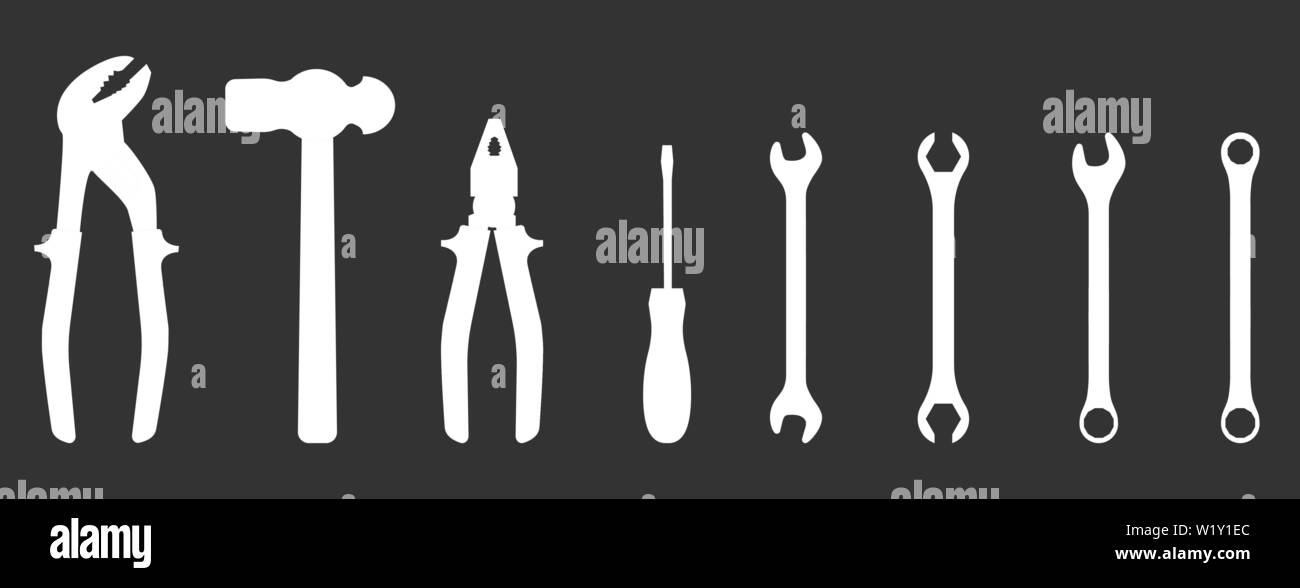 Mechanic Tools Vector Collection Mechanic Tool Vector Stock Vector