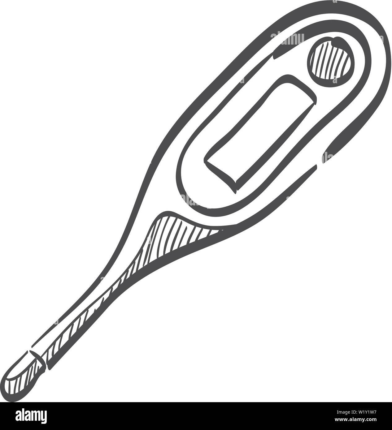 Digital Thermometer Drawing