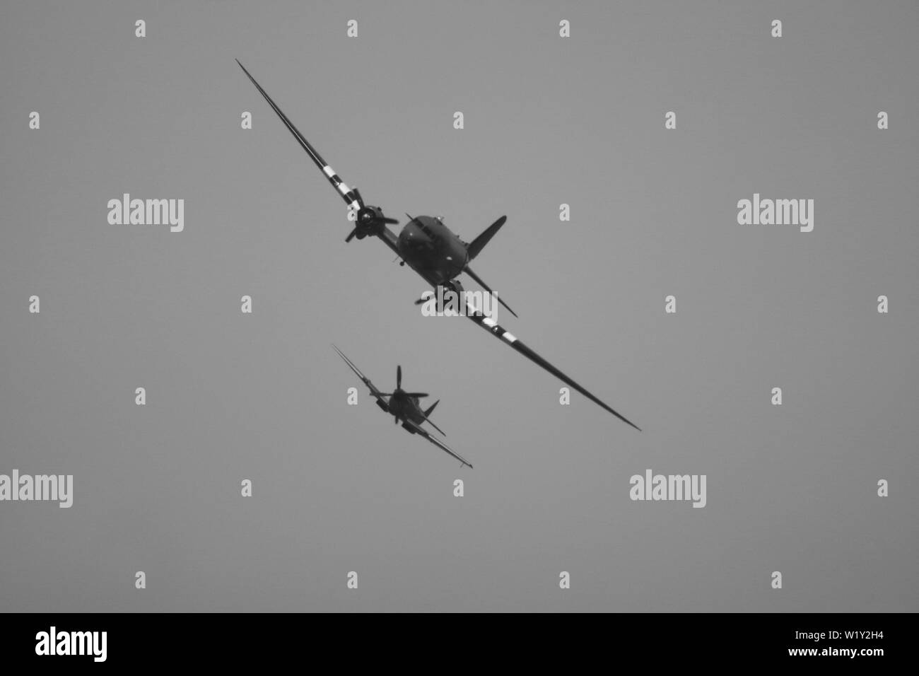 Clipped Wing Spitfire (Mark MkXVIe TE311) Displaying with Douglas ...