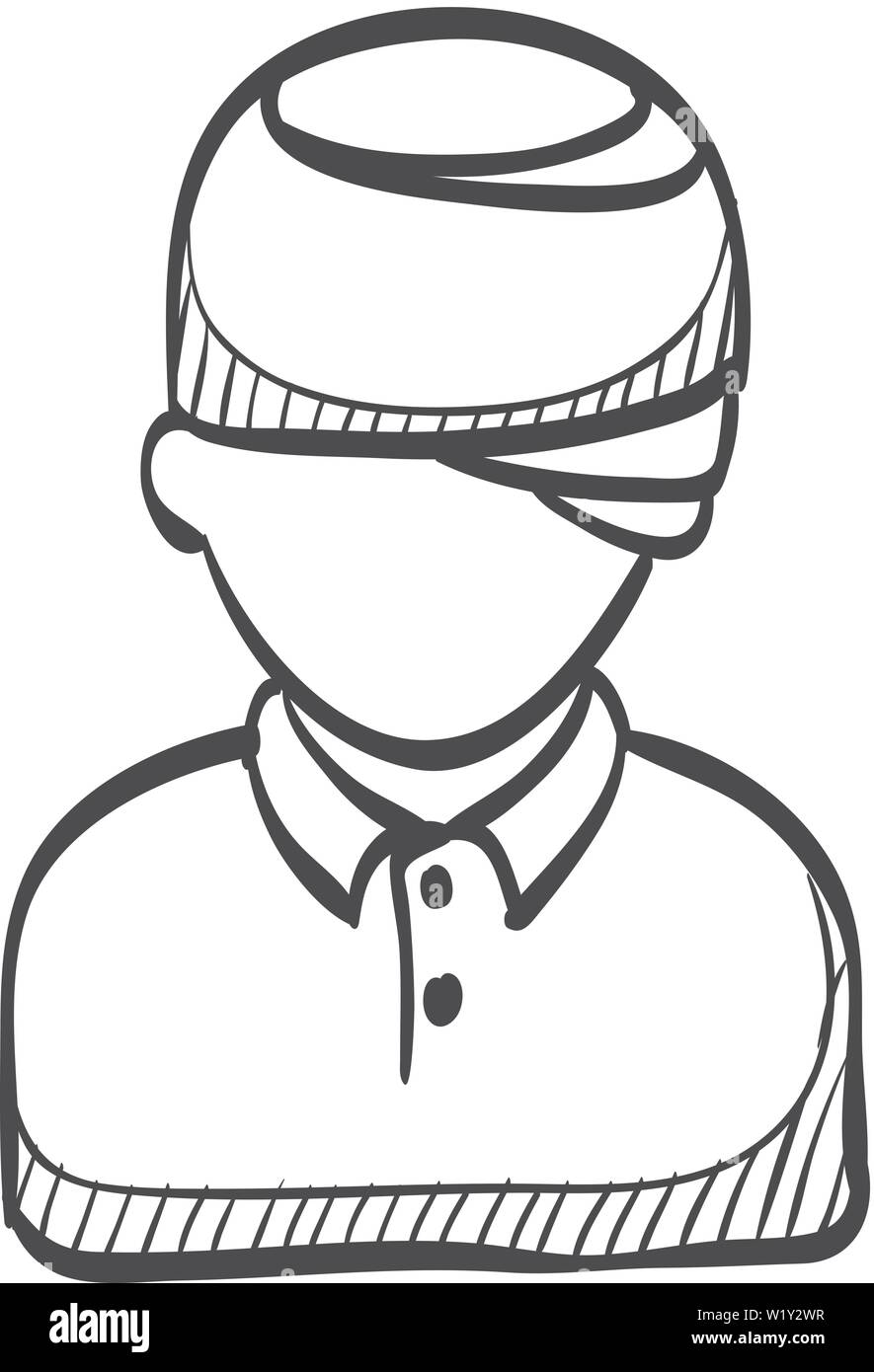 Head injury and first aid Black and White Stock Photos & Images - Alamy