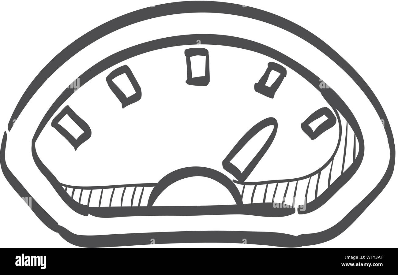 Car dashboard speedometer and tachometer Black and White Stock Photos ...