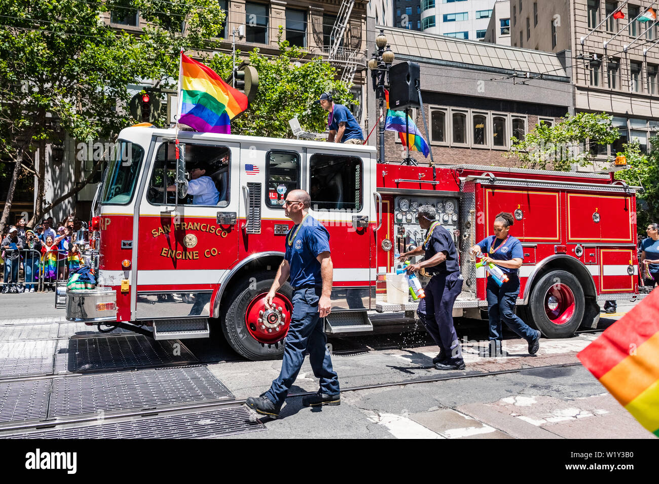 June 30, 2019 San Francisco / CA / USA - San Francisco Fire Department ...